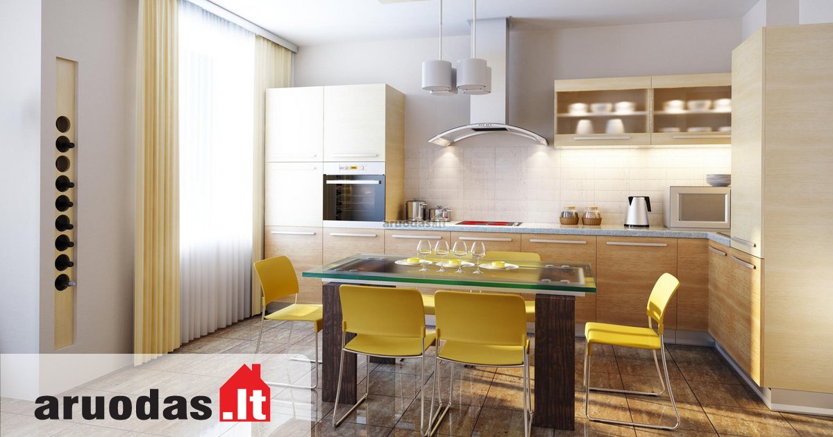 Stiklinis virtuvinis stalas virtuvės interjere - Interjero idėjos ...