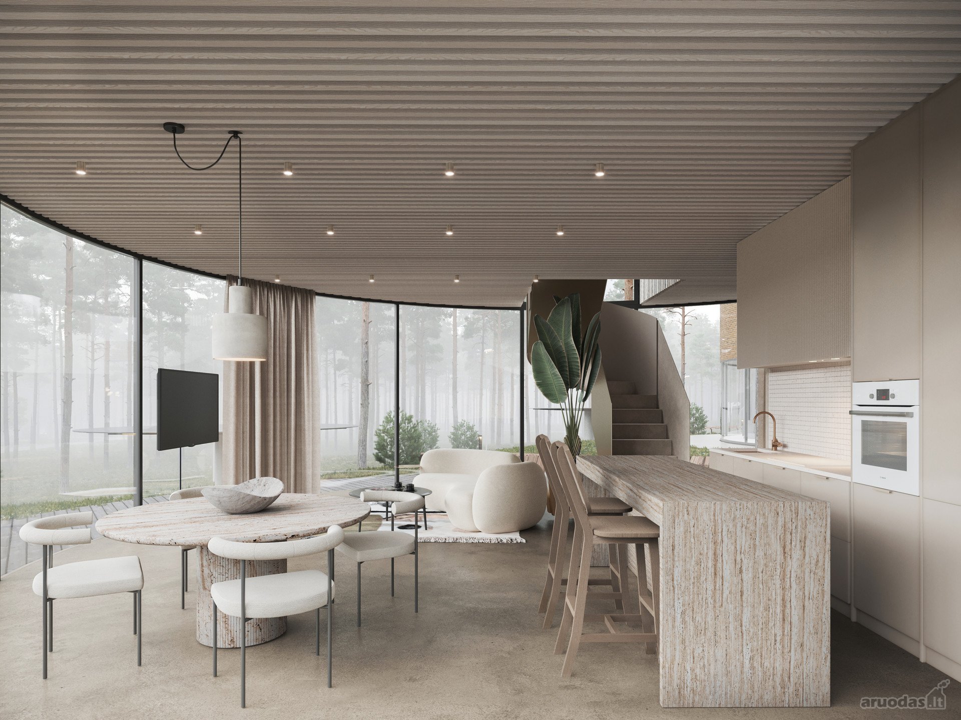 Namas, Klaipėdoje Giruliuose Litorinos g., monolitinis namas ...