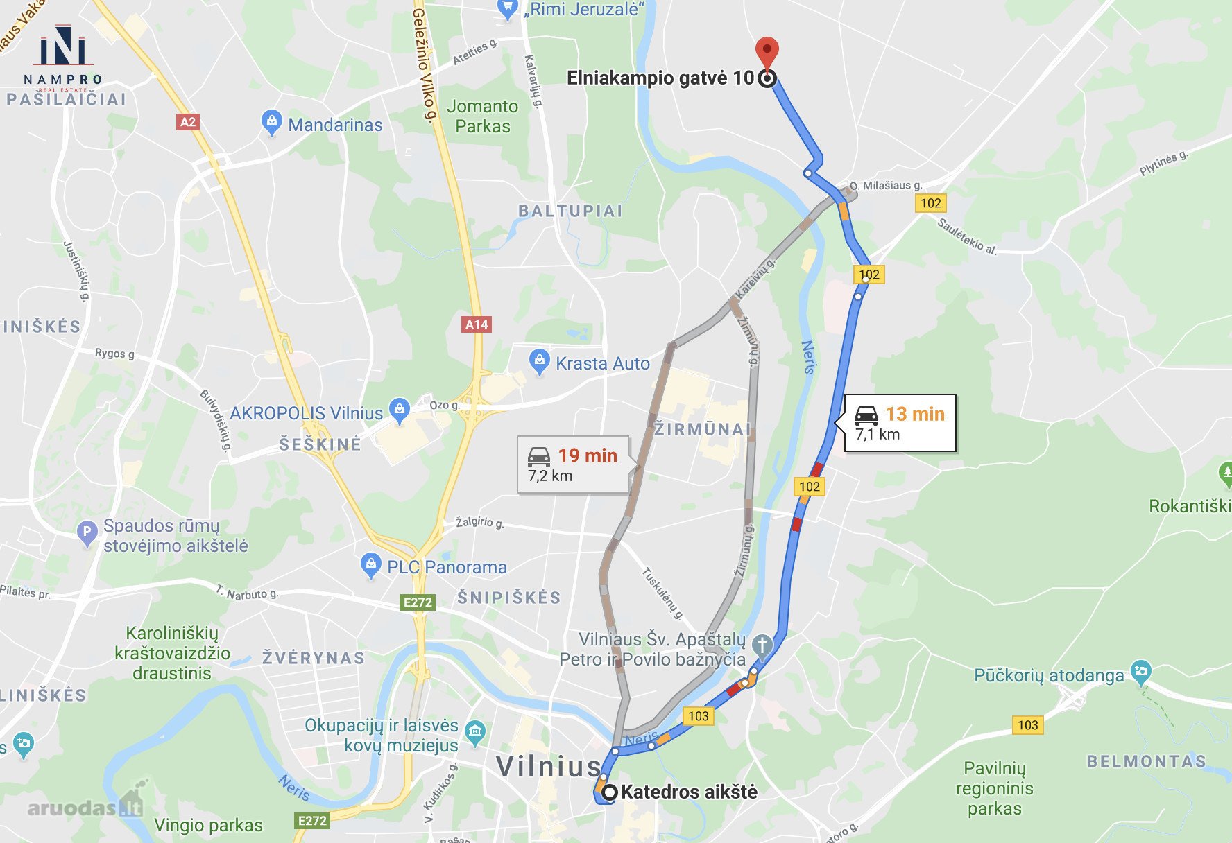 Butas, Vilniuje Valakampiuose Elniakampio g., 1 kambario butas ...
