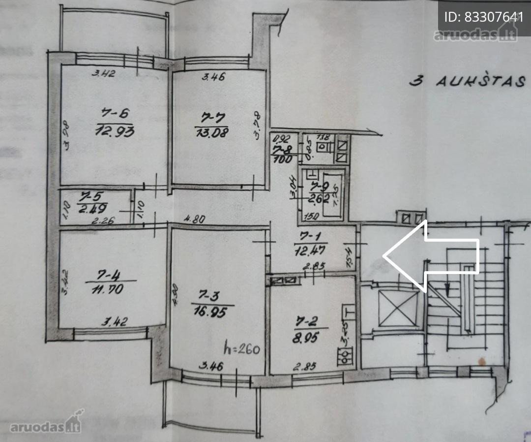 Butas, Kaune Kalniečiuose Geležinio Vilko g., 4 kambarių butas - Aruodas.lt