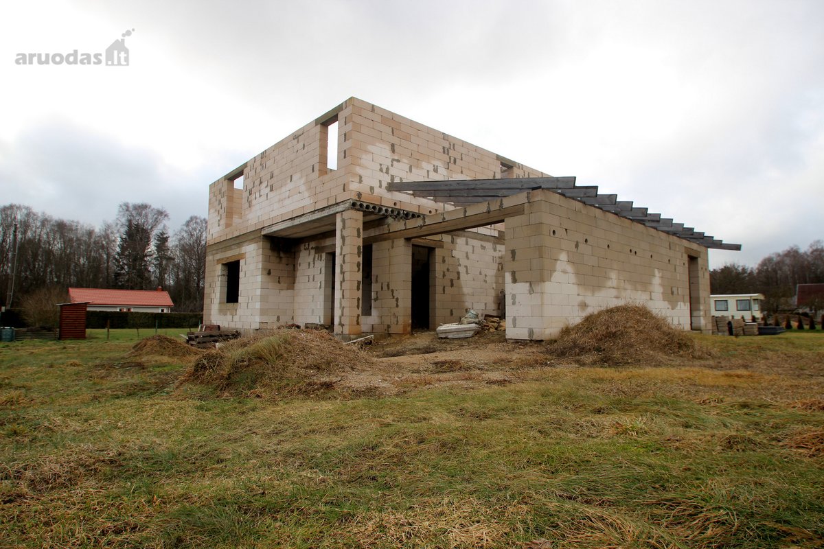 Parduodamas Nebaigtos Statbos Namas Su Projektu. - Skelbiu.lt