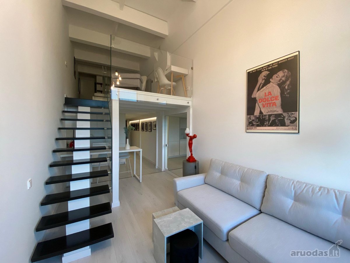 Nuomojamas stilingas loftas. Butas per du - Skelbiu.lt