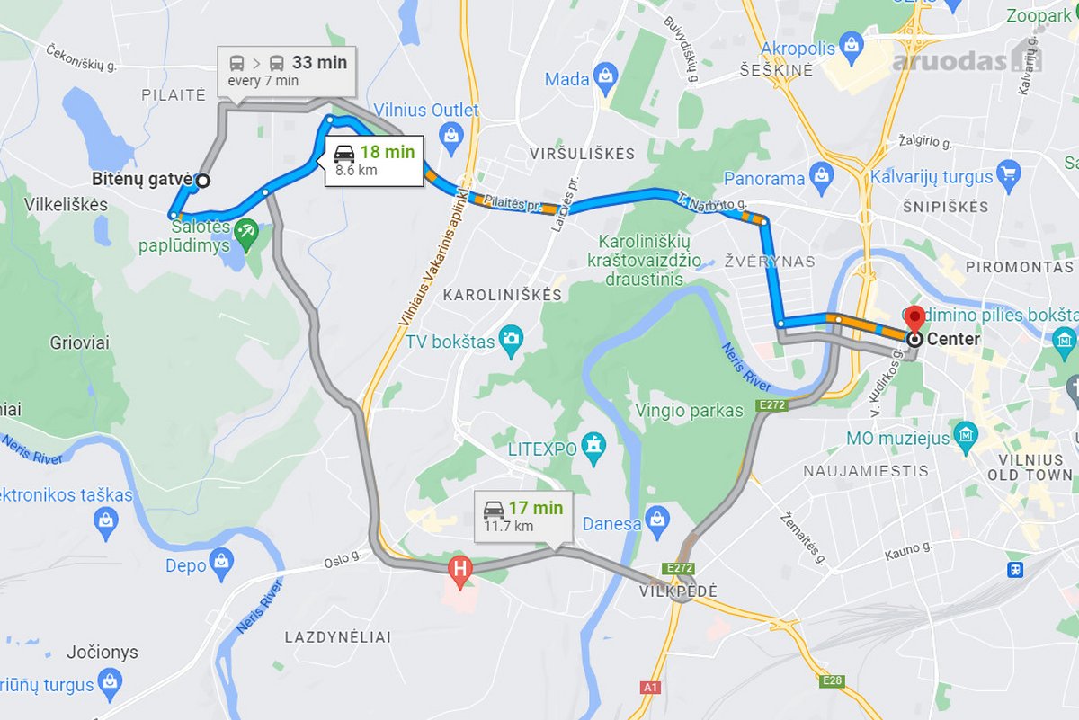 Butas, Vilniuje Pilaitėje Bitėnų g., 1 kambario butas Nekilnojamo turto ...