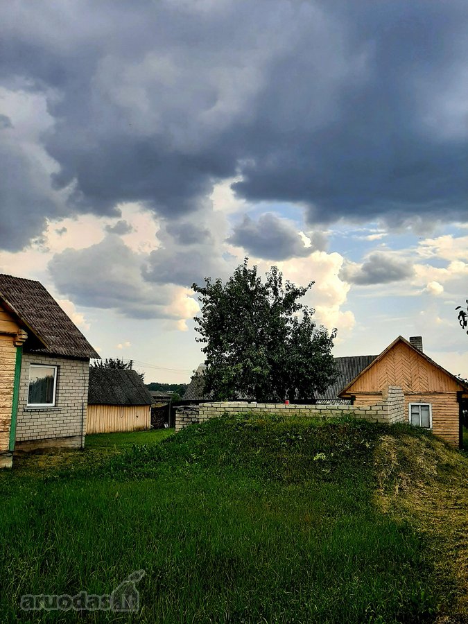 Namas, Varėnos r. Pilvingių k. Gandrų g., rąstinis namas Nekilnojamo ...