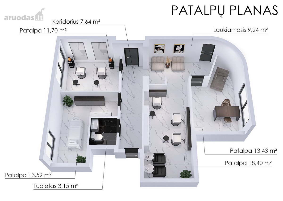Patalpos nuomai, Kaune Šilainiuose Baltų pr. patalpos nuomai ...