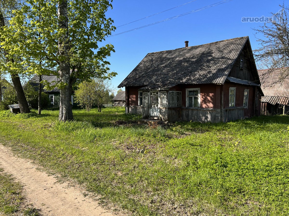 Namas, Ignalinos r. Pivorų k. Paupio g., rąstinis namas Nekilnojamo ...