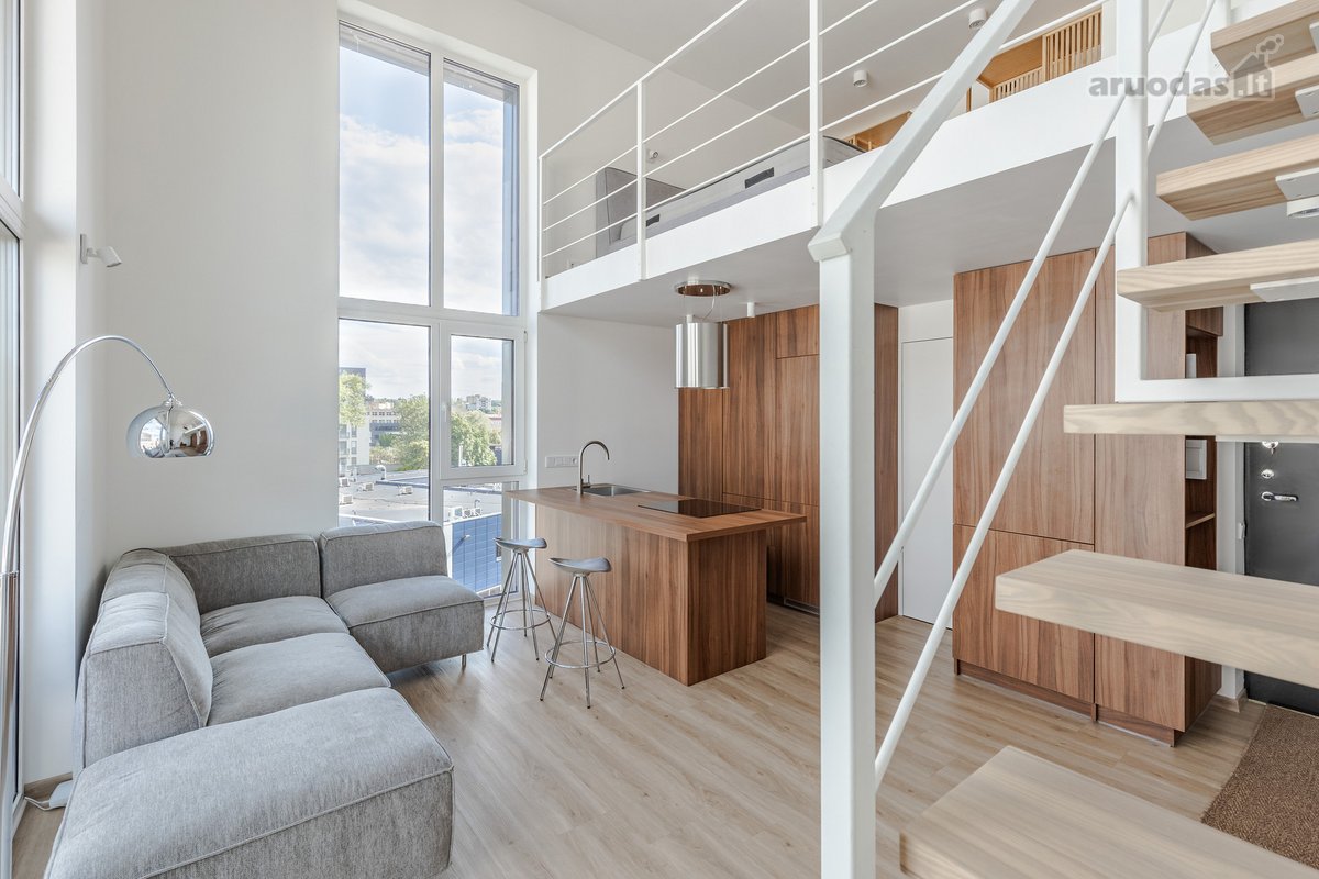 Nuomojamas 42,6 kv.m ploto loftas centrinėje - Skelbiu.lt