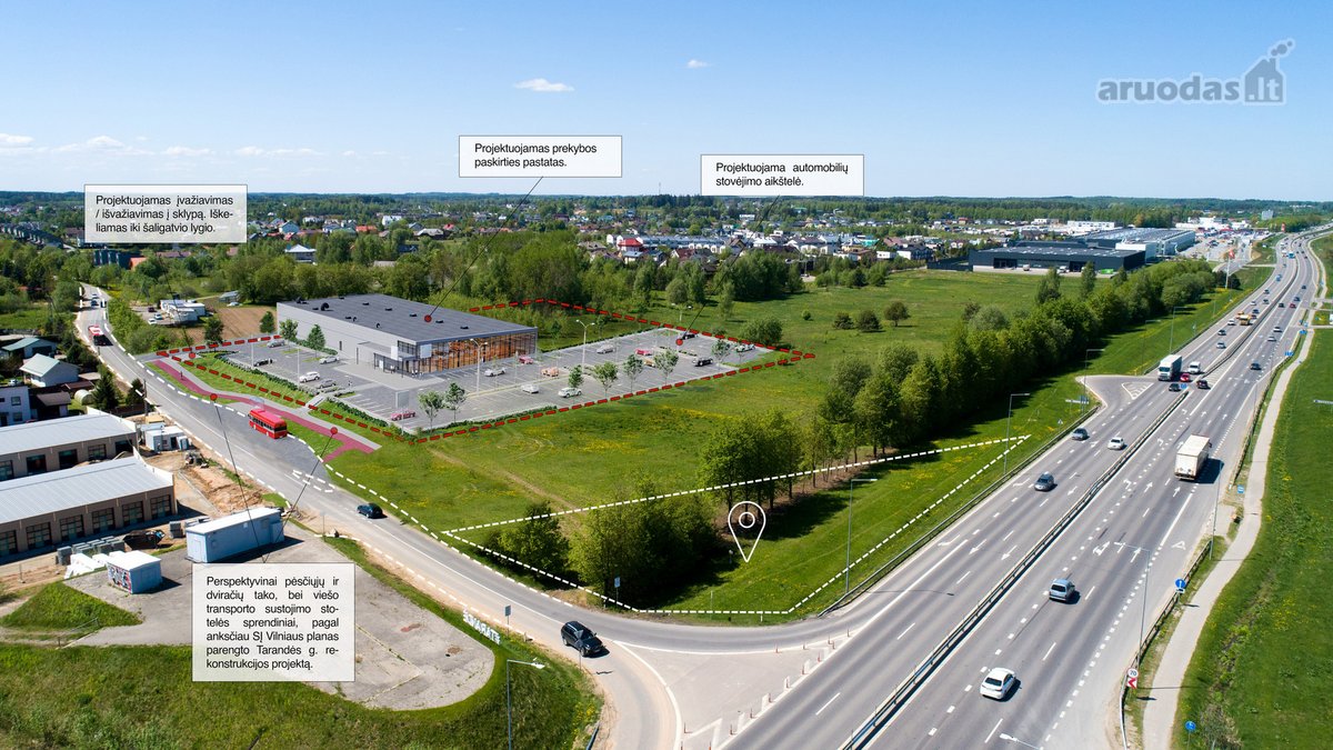 Sklypas, Vilniuje Tarandėje Tarandės g. sklypas Nekilnojamo turto ...