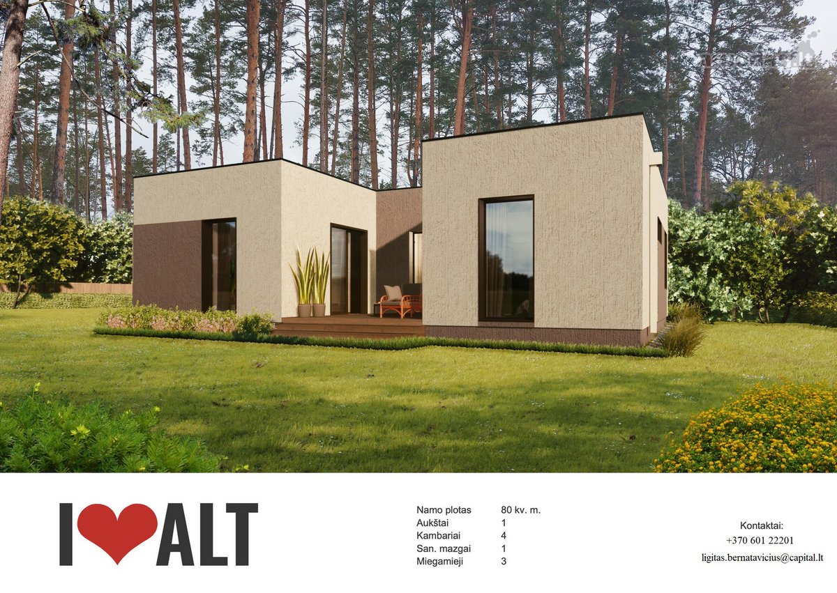 Namas, Alytuje Putinuose Putinų g., mūrinis namas Nekilnojamo turto ...