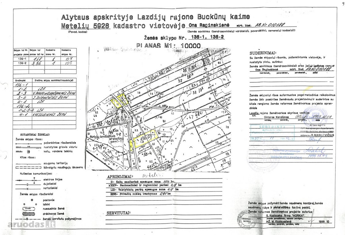 Sklypas, Lazdijų r. Buckūnų k. sklypas Nekilnojamo turto skelbimai ...