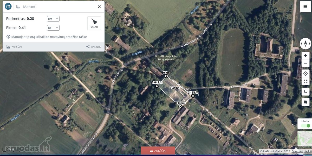 Namas, Šiaulių r. Gruzdžių mstl. Jaunimo g., mūrinė sodyba Nekilnojamo turto skelbimai - Aruodas.lt