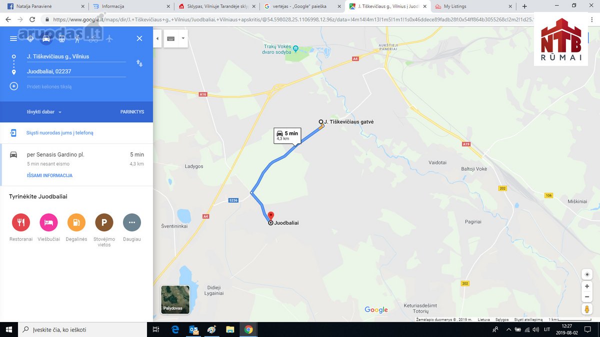 Sklypas, Vilniaus r. Juodbalių k. Černobylio g. sklypas Nekilnojamo ...