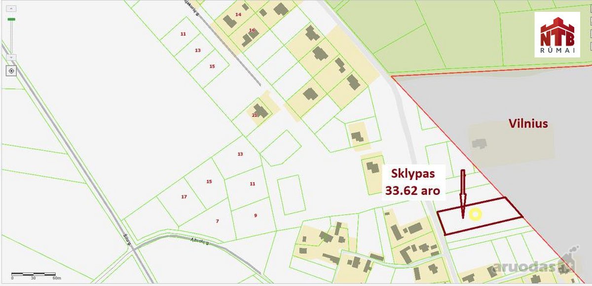 Sklypas, Vilniaus r. Juodbalių k. Černobylio g. sklypas Nekilnojamo ...