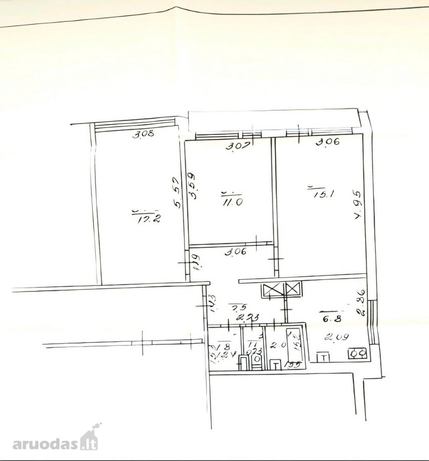 Butas, Vilniuje Lazdynuose Žėručio g., 3 kambarių butas Nekilnojamo ...