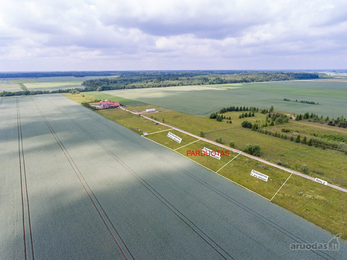 Sklypas, Šiaulių r. Raizgių k. Rasų g. sklypas Nekilnojamo turto skelbimai - Aruodas.lt