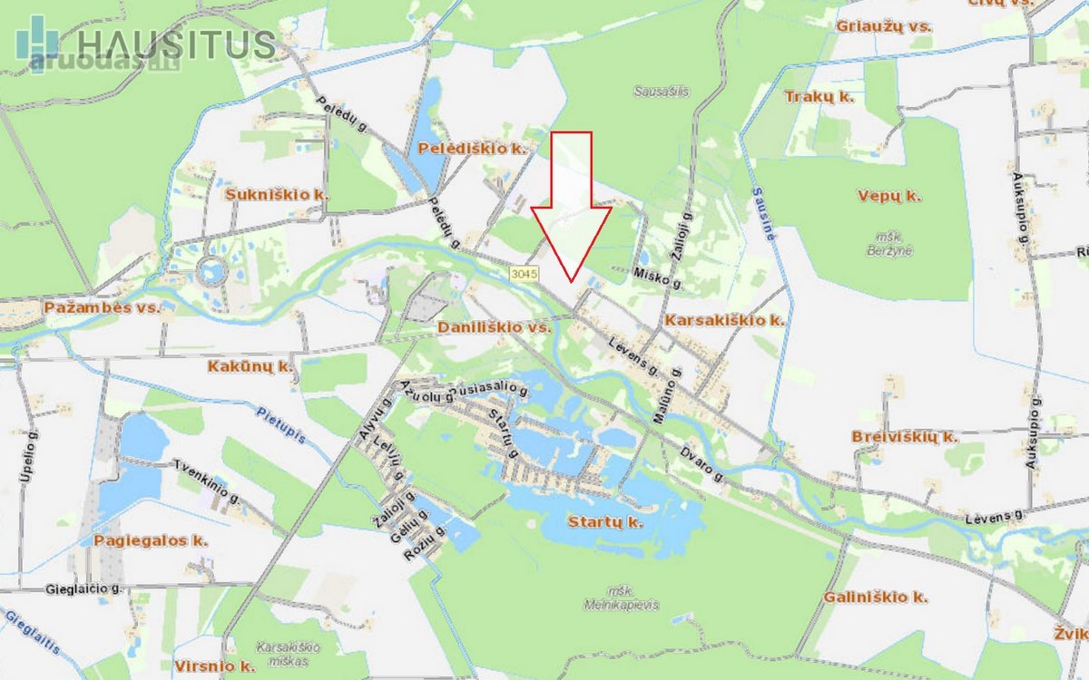Sklypas, Panevėžio r. Karsakiškio k. Pelėdų g. sklypas Nekilnojamo ...