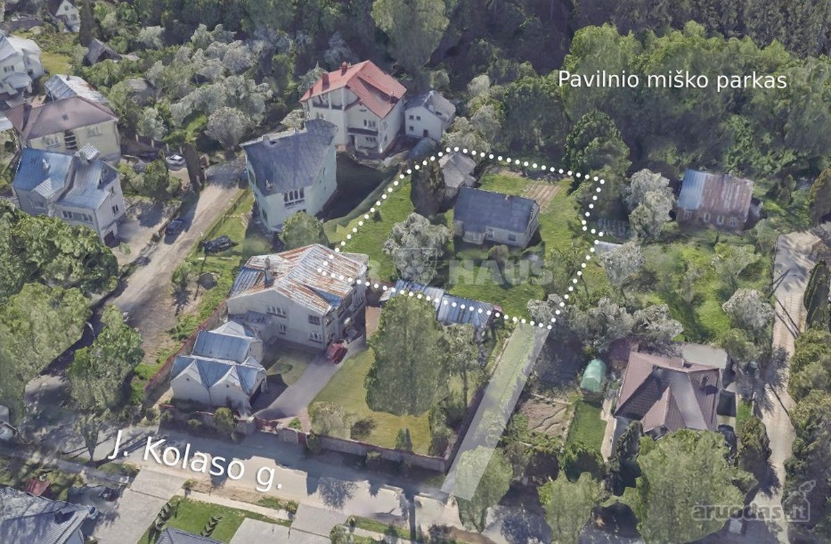 Namas, Vilniuje Pavilnyje J. Kolaso g., medinis namas Nekilnojamo turto ...