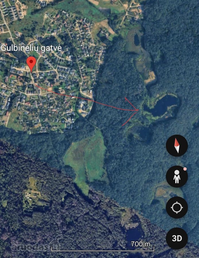 Sklypas, Vilniuje Mažuosiuose Gulbinuose Gulbinėlių g. sklypas - Aruodas.lt