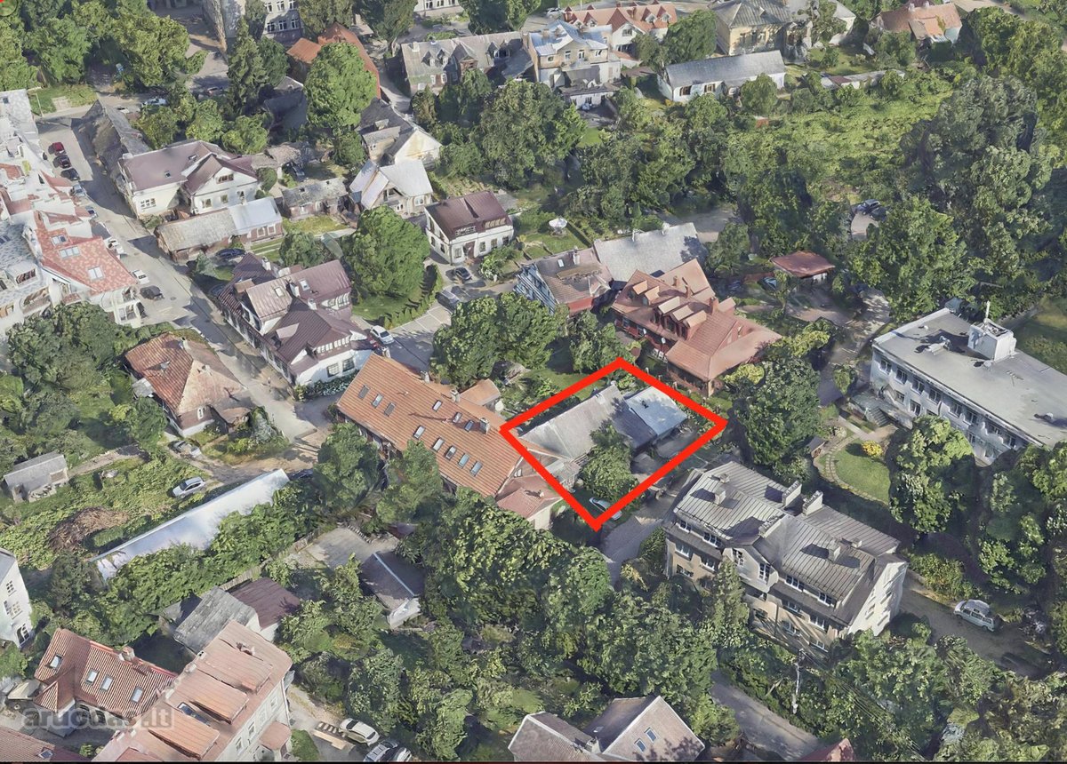 Namas, Vilniuje Užupyje Baltasis skg., medinio namo dalis - Aruodas.lt