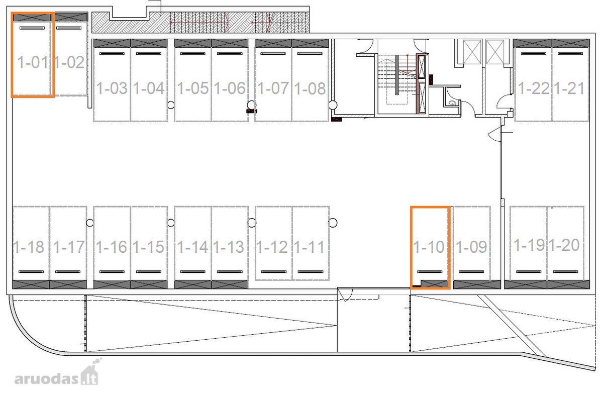 Garažas, Vilniuje Naujamiestyje Mindaugo g., mūrinis garažo nuoma ...