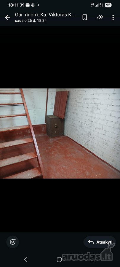 Garažas, Kaune Šilainiuose Baltų pr., mūrinis garažo nuoma - Aruodas.lt