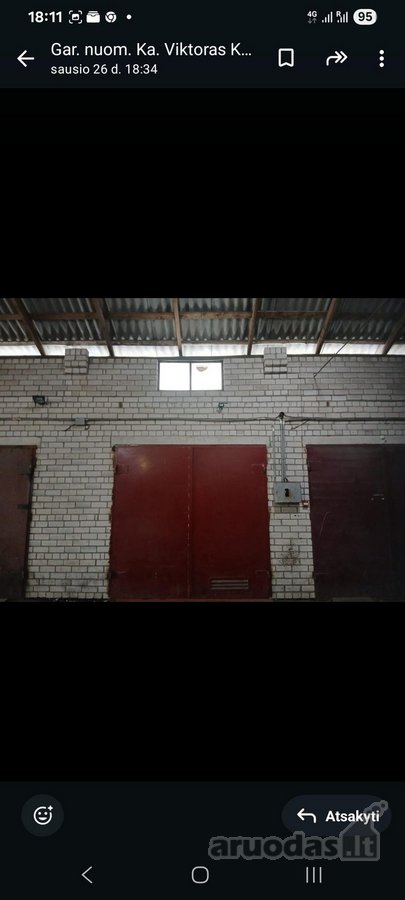Garažas, Kaune Šilainiuose Baltų pr., mūrinis garažo nuoma - Aruodas.lt