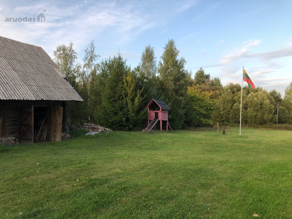 Namas, Prienų r. Stakliškių k. Pievų g., rąstinė sodyba Nekilnojamo ...