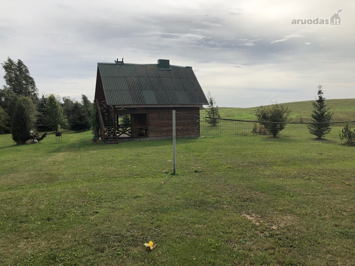 Namas, Prienų r. Stakliškių k. Pievų g., rąstinė sodyba Nekilnojamo ...