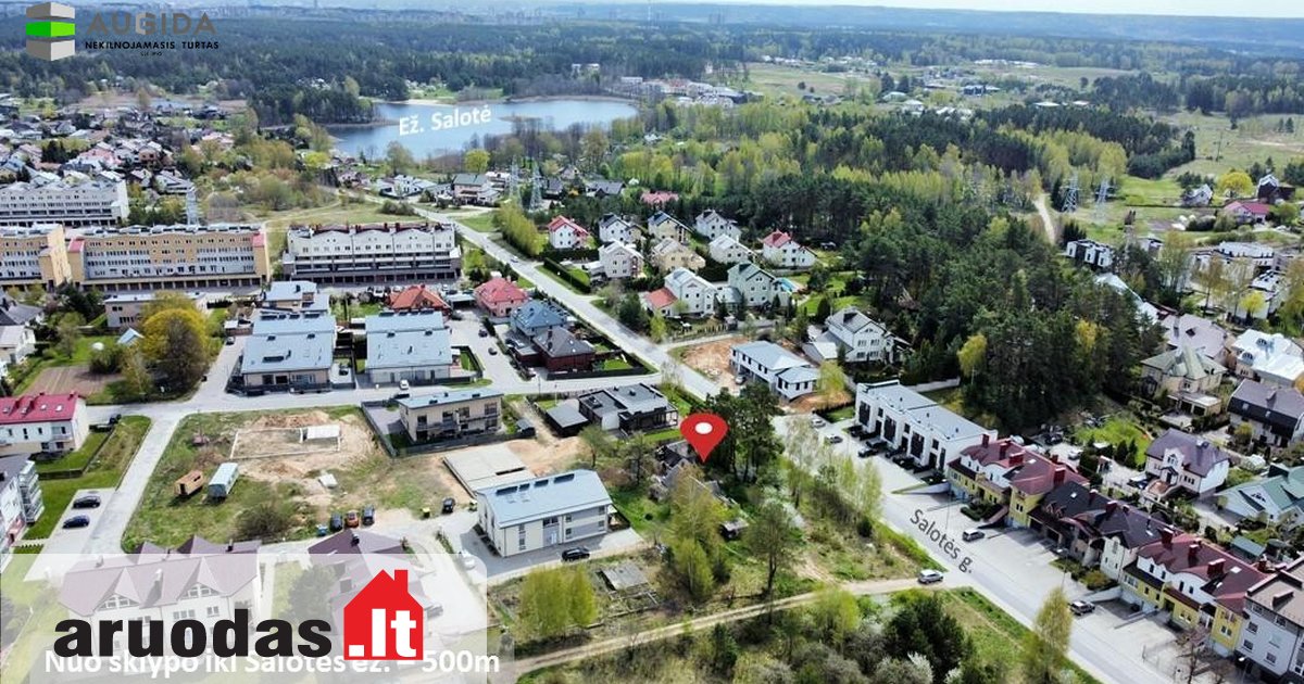 Sklypai Vilniuje Salotės g. Nekilnojamo turto skelbimai - Aruodas.lt