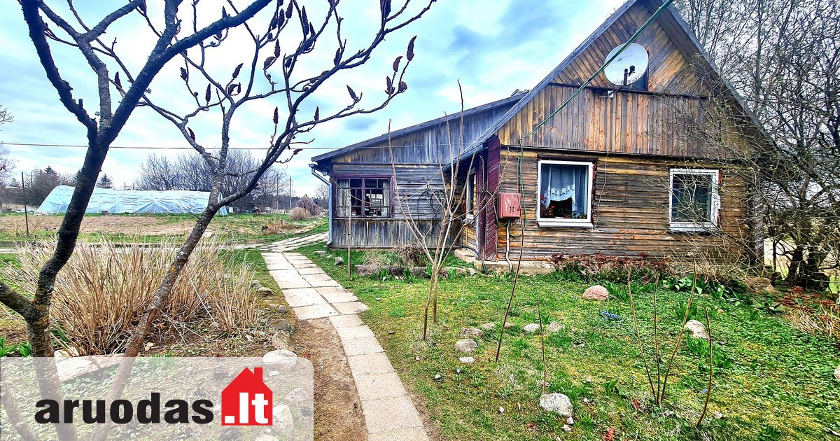 Namas, Vilniaus r. Gegliškių k. Vilniaus g., rąstinis namas Nekilnojamo ...