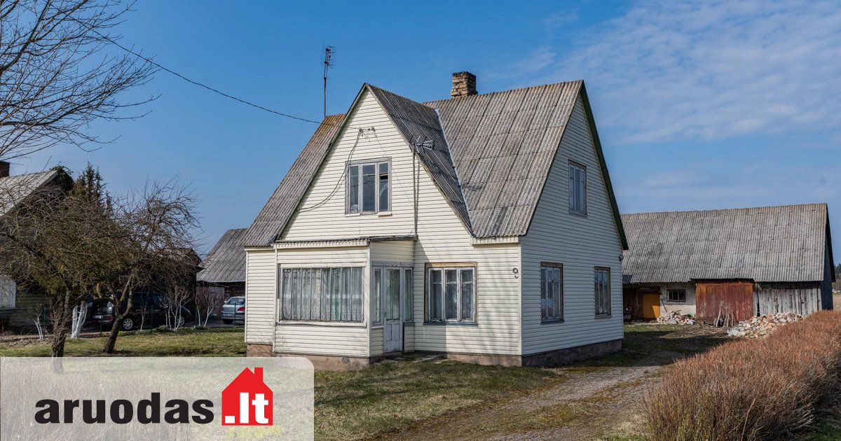 Namas, Šiaulių r. Saulučių k. Žaigės g., rąstinis namas Nekilnojamo ...