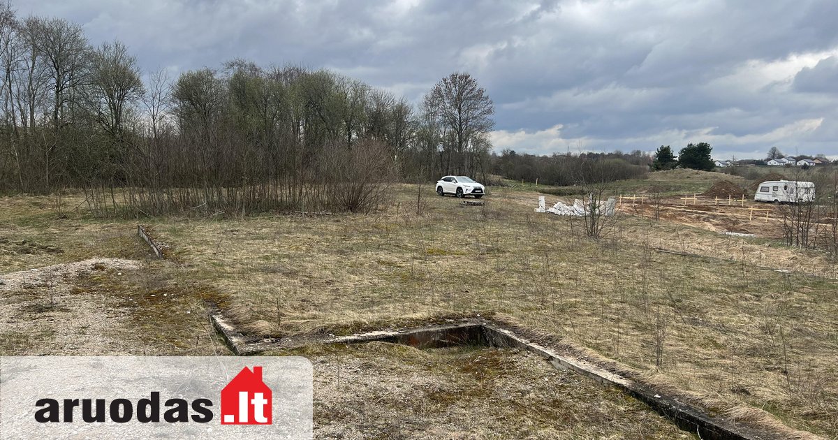 Parduodamas sklypas su pamatais,projektu ir - Skelbiu.lt