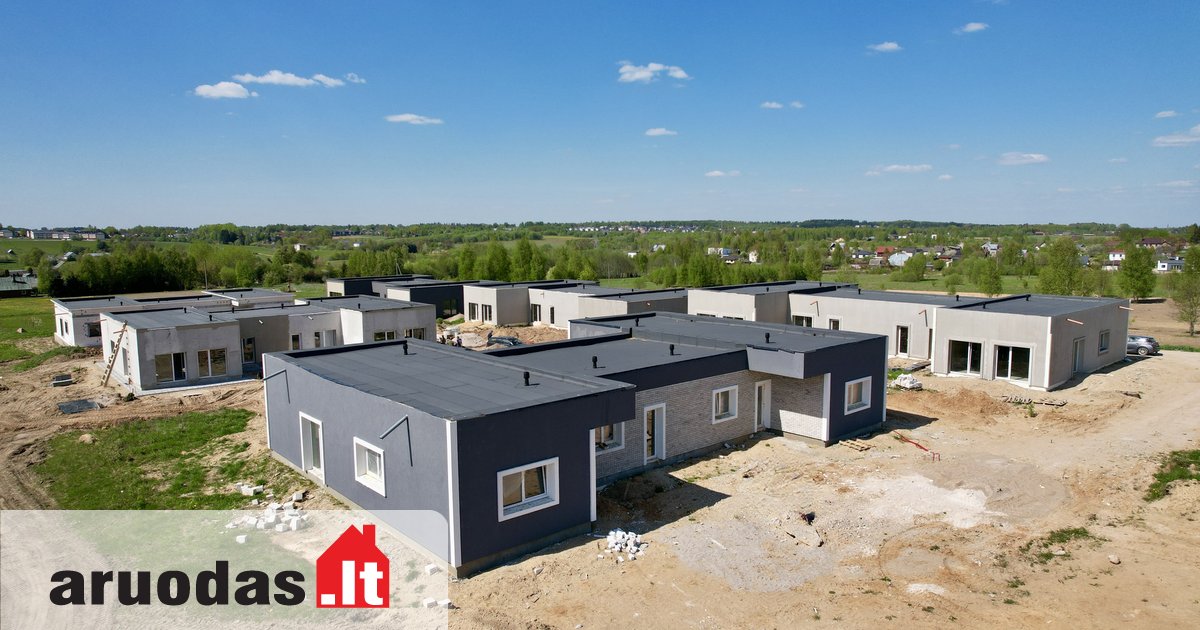 House, Vilniaus r. Pakalniškių k. Medaus g., Block semi-detached house ...