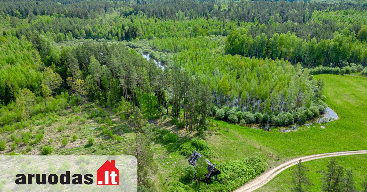 Namas, Zarasų r. Gulbinės vs., rąstinė sodyba Nekilnojamo turto ...