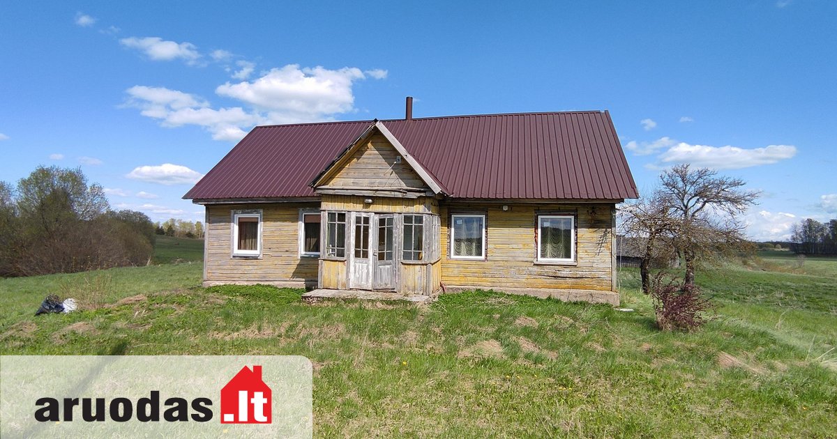 Parduodamas medinis namas Molėtų raj. - Skelbiu.lt