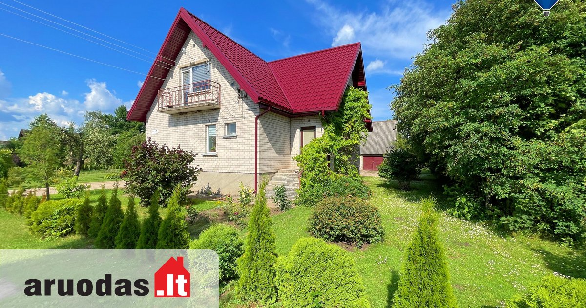 Namas, Anykščių r. Raguvėlės k. Rūtų g., mūrinis namas Nekilnojamo ...