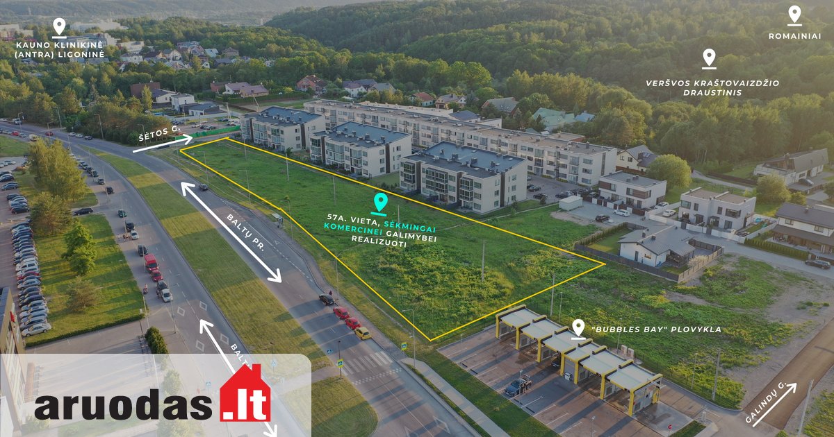 Sklypas, Kaune Šilainiuose Baltų pr. sklypas Nekilnojamo turto ...