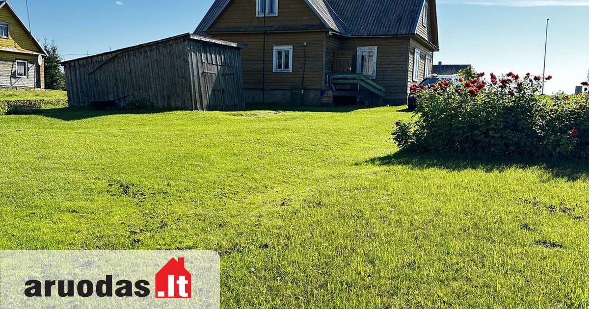 Namas, Zarasų r. Smalvų k. Pakalnės g., medinis namas Nekilnojamo turto ...