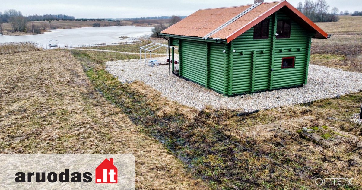 Parduodama sodyba su ežero pakrante. Rąstinis - Skelbiu.lt