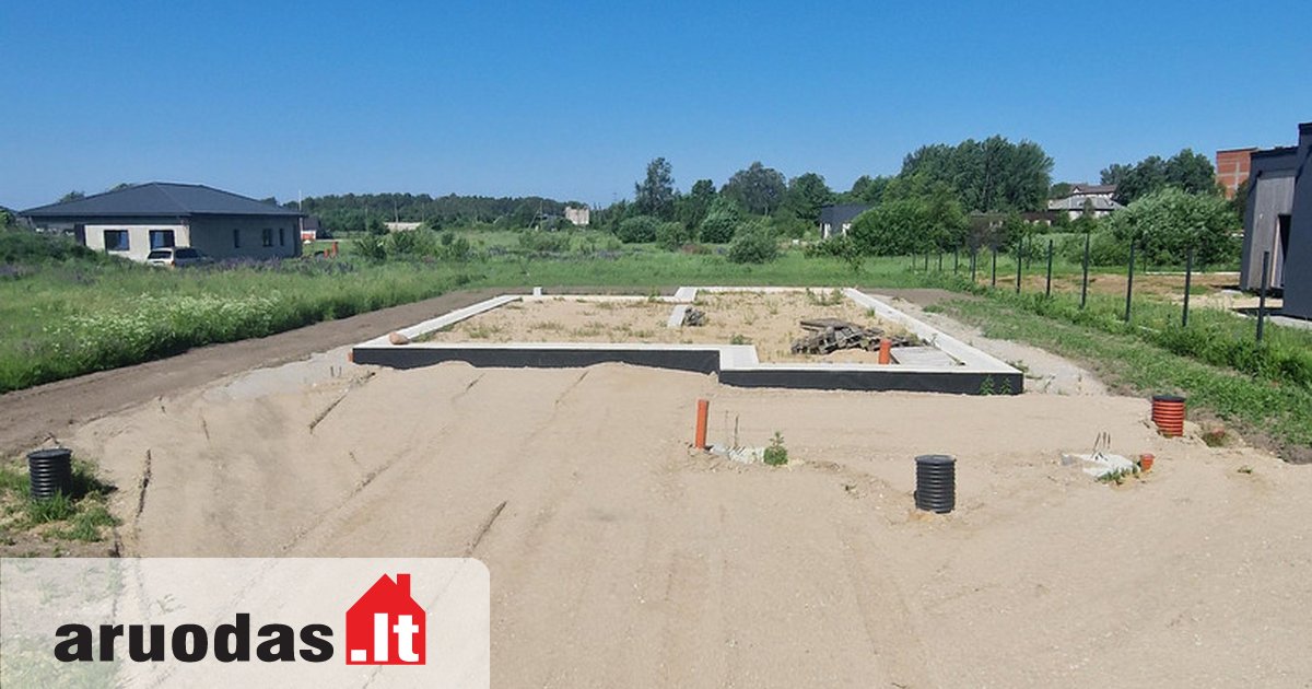 Parduodamas sklypas su pamatais. - Skelbiu.lt