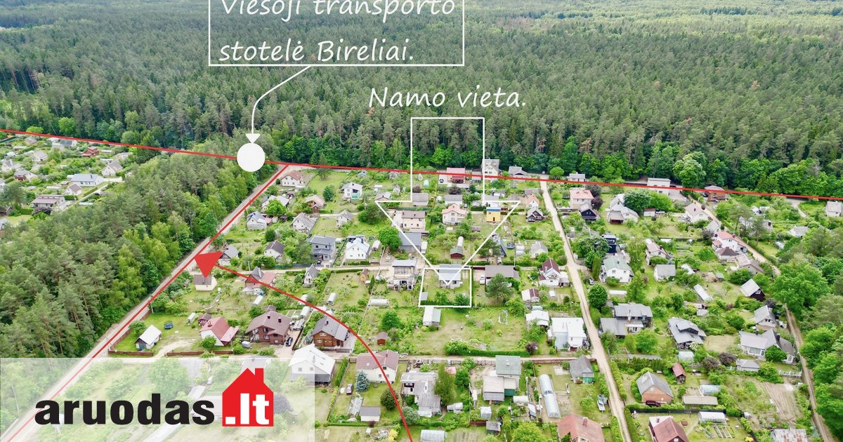 Namas, Vilniuje Bireliuose Birelių Sodų 15-oji g., mūrinis sodo namas ...