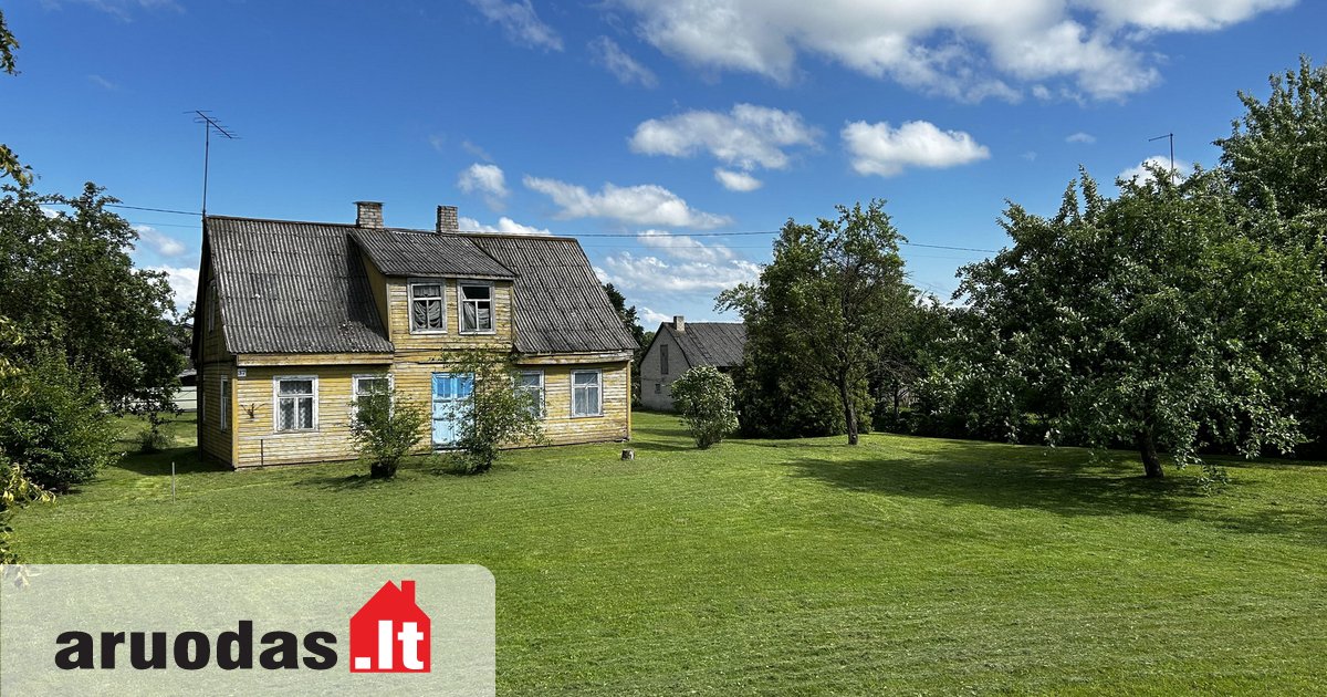 Namas, Šakių r. Veršių k. Šakių g., medinis namas Nekilnojamo turto ...