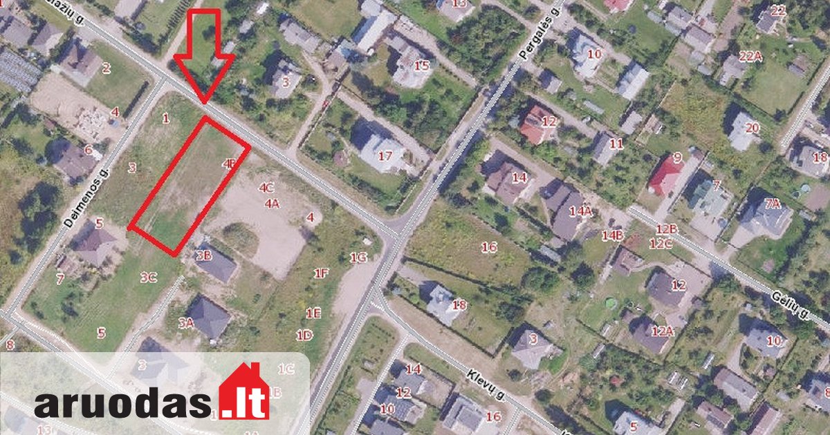 Sklypas, Vilniuje Zujūnuose Gelažių g. sklypas Nekilnojamo turto ...