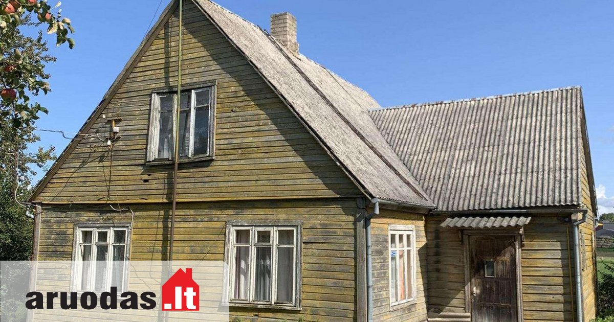 Namas, Telšių r. Upynos k. Kuršėnų g., medinis namas Nekilnojamo turto ...