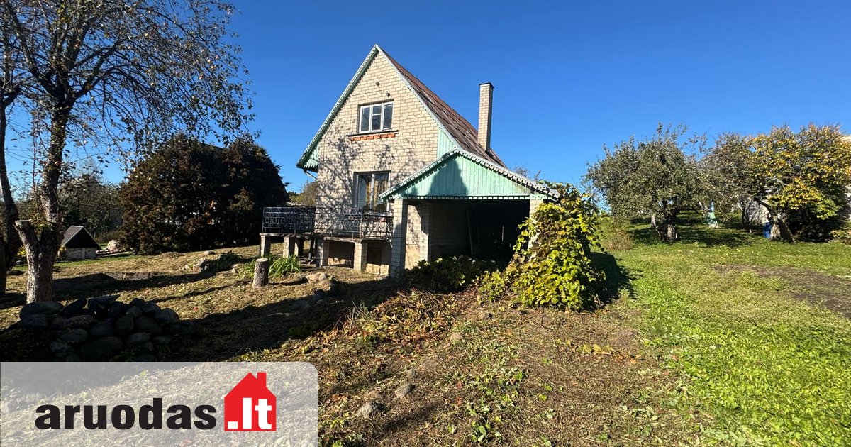 Namas, Alytaus r. Bazorų k. Posūkio g., mūrinis sodo namas Nekilnojamo ...