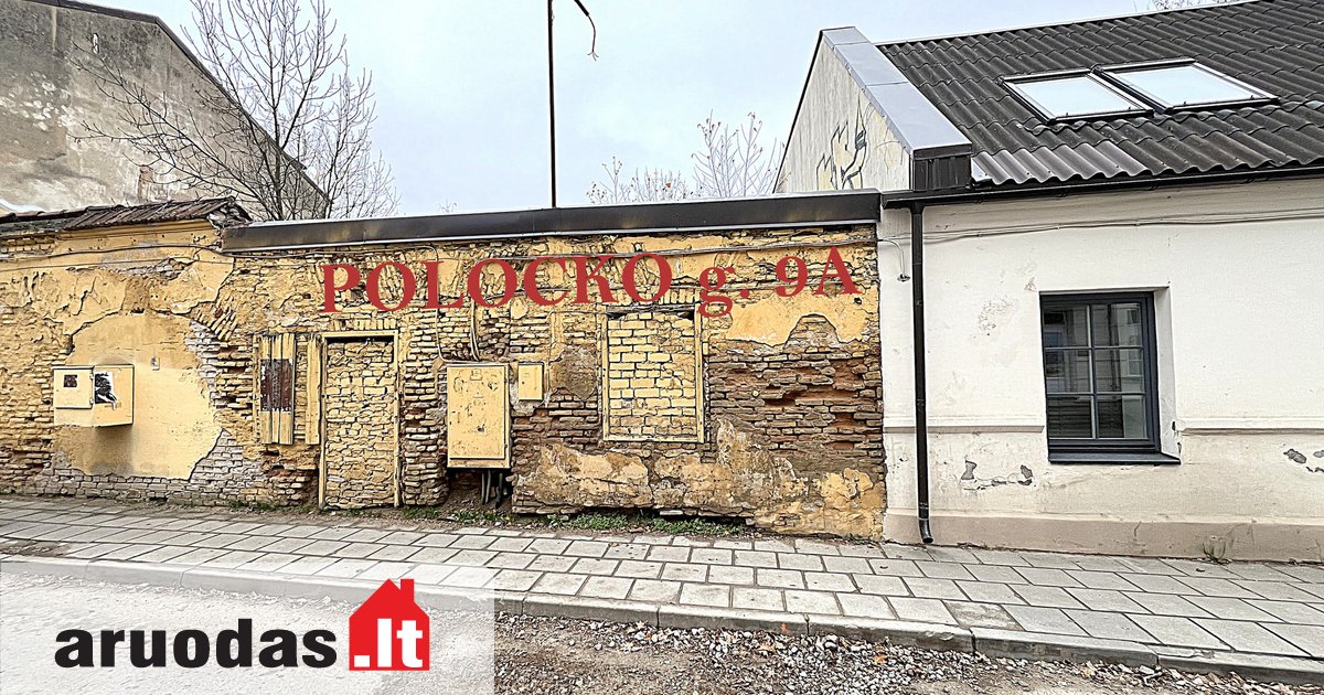 Garažas, Vilniuje Senamiestyje Polocko g., mūrinis garažas Nekilnojamo ...