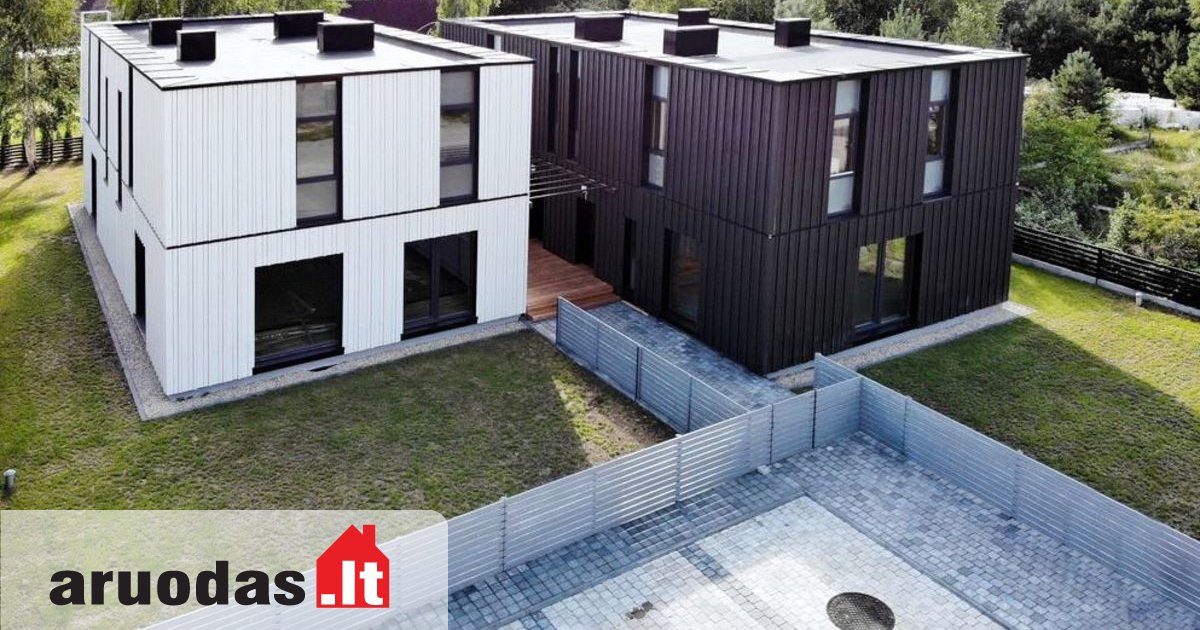 Kotedžai su daline apdaila ir žemės sklypo - Skelbiu.lt