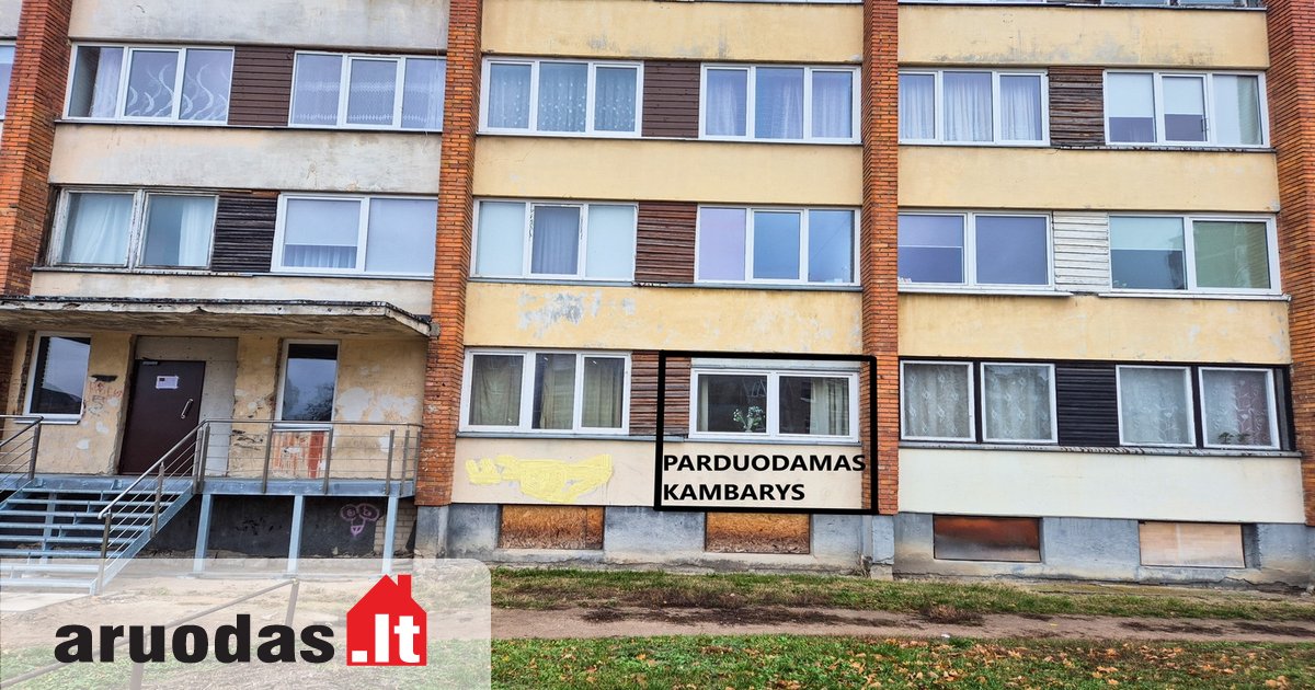 Parduodamas 17,82 kv.m. kambarys bendrabučio - Skelbiu.lt