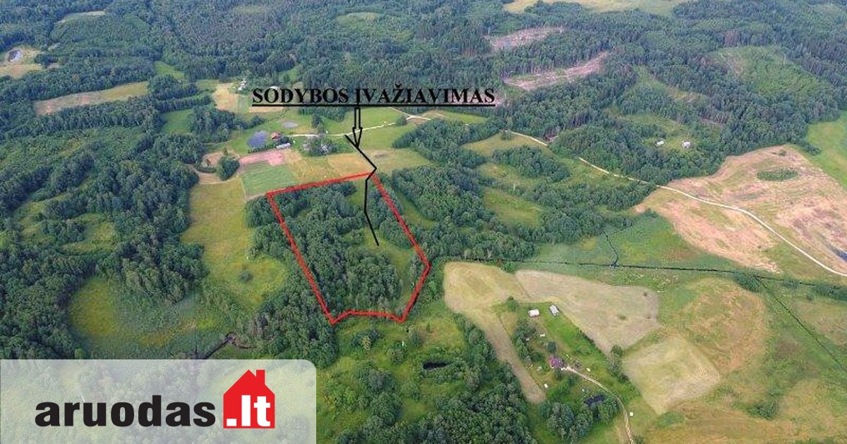 Sklypas, Utenos r. Kačiūnų k. Krašuonos g. sklypas Nekilnojamo turto ...