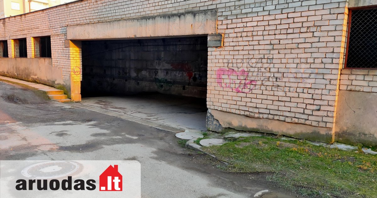 Garažas, Kaune Šilainiuose Baltų pr., požeminis garažas Nekilnojamo ...